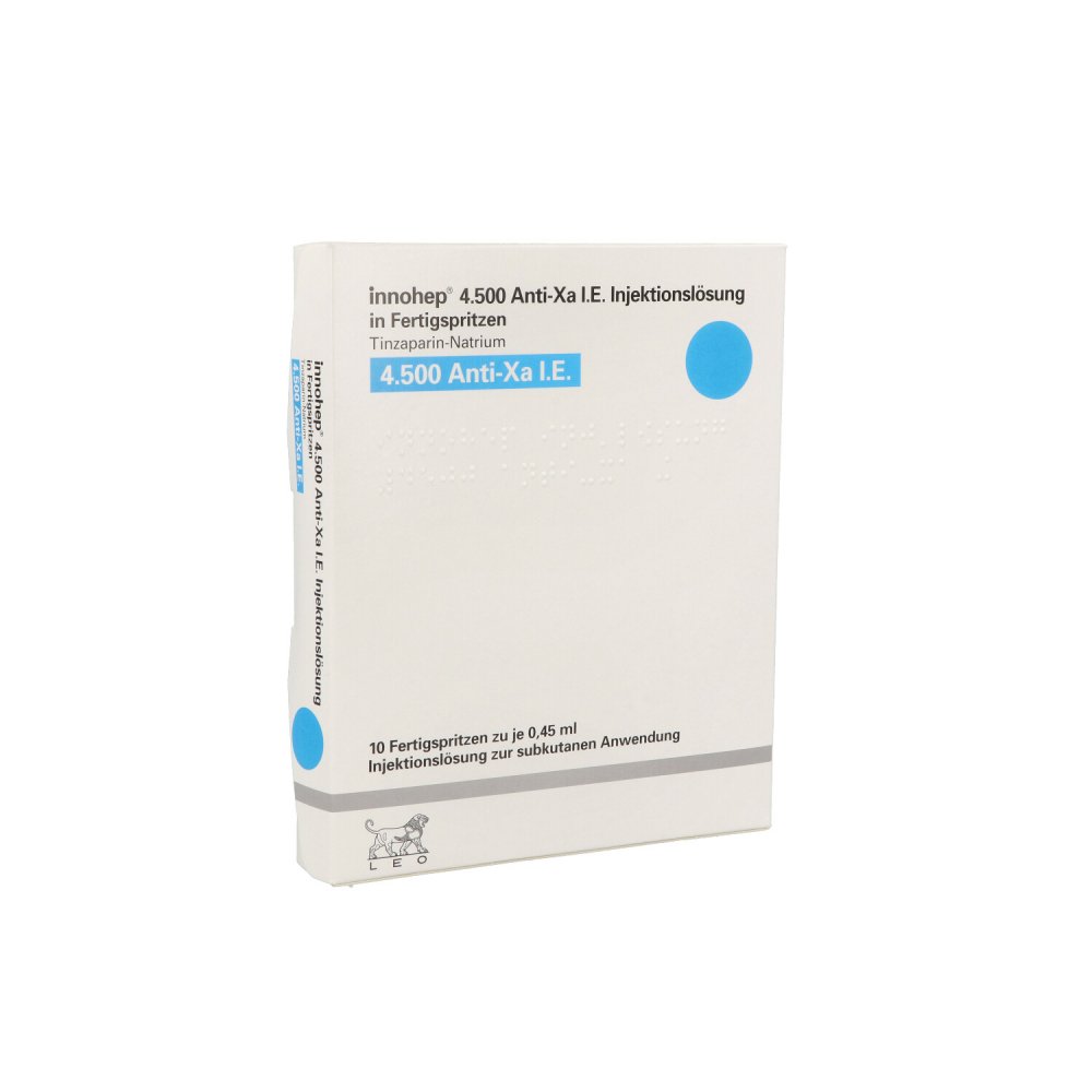 Innohep 4.500 Anti-xa I.e. 0,45ml Fertigspritzen 10 stk