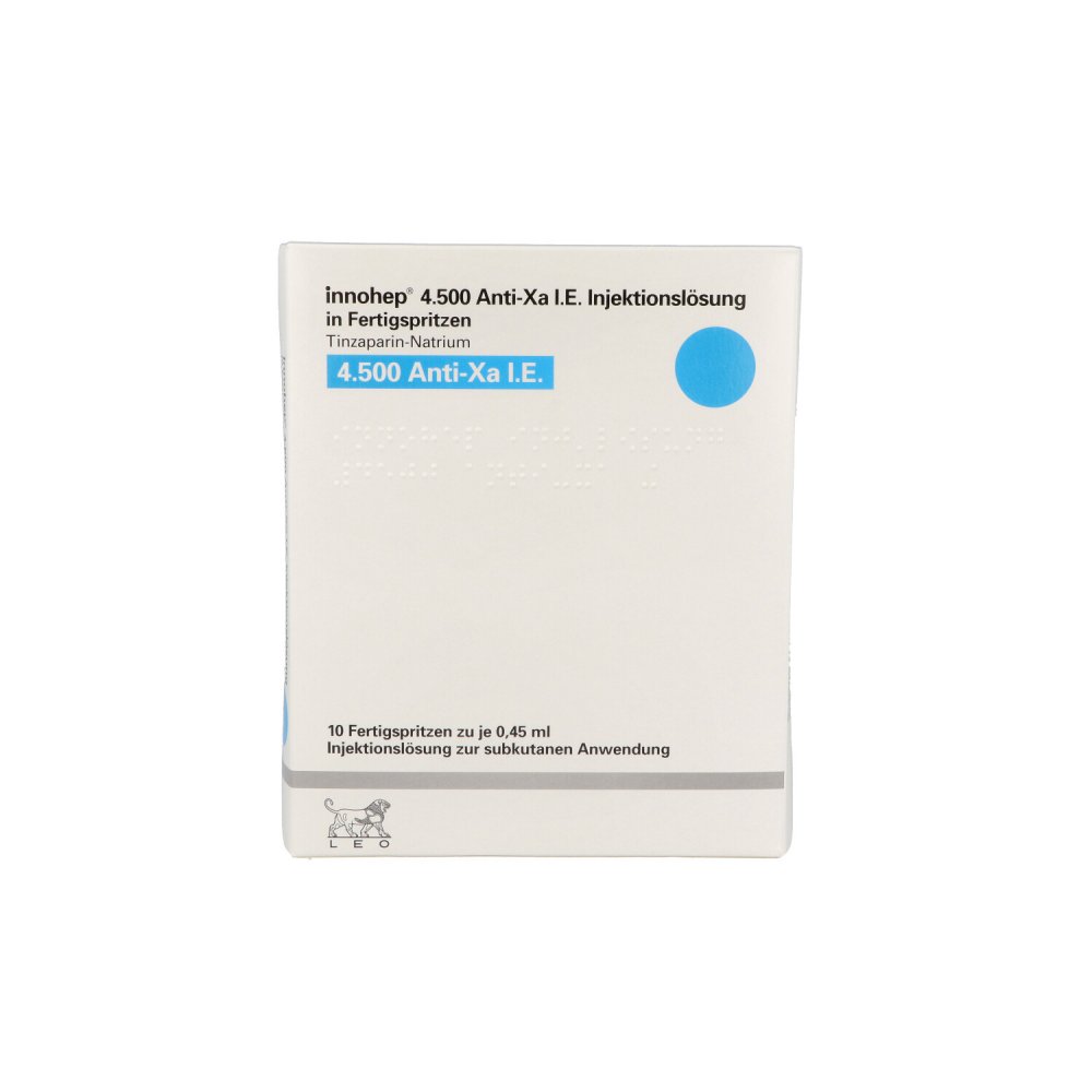 Innohep 4.500 Anti-xa I.e. 0,45ml Fertigspritzen 10 stk