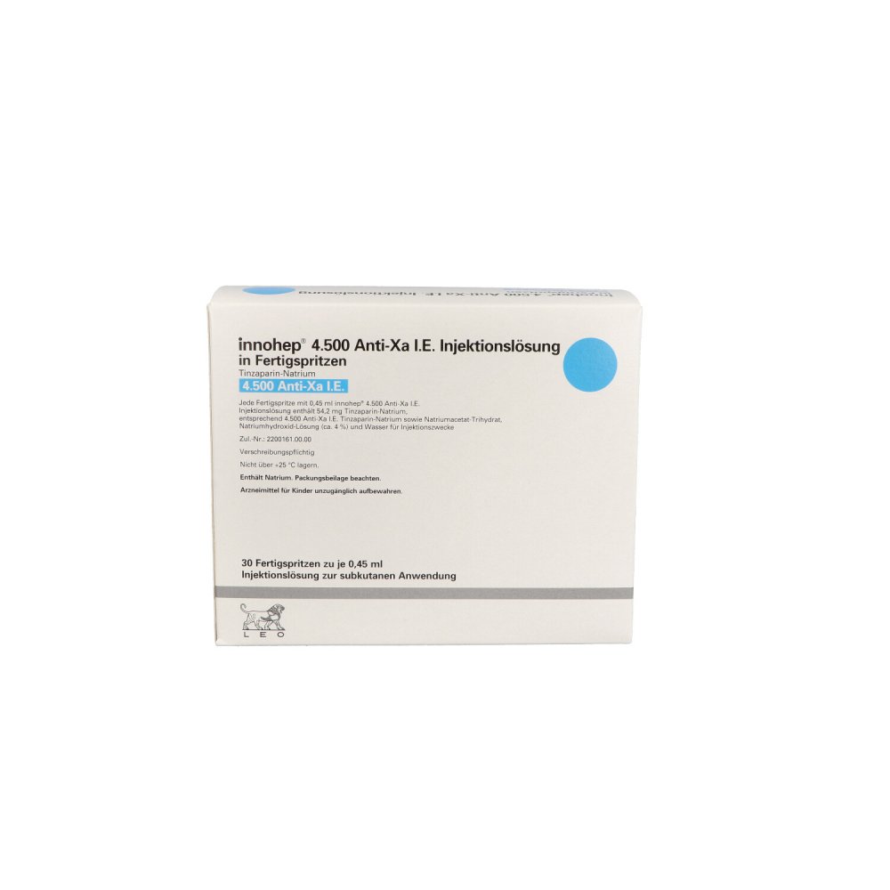 Innohep 4.500 Anti-xa I.e. 0,45ml Fertigspritzen 30X0.45 ml