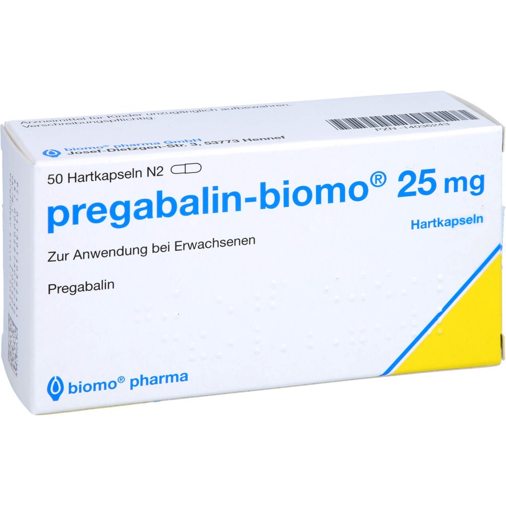 Pregabalin biomo 25 mg Hartkapseln 50 stk günstig bei apo.com