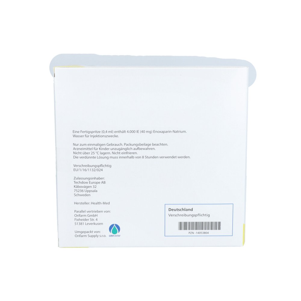 Inhixa 4.000 I.e. 40 mg/0,4 ml iniecto lsg.i.e.f.-spr. 20 stk