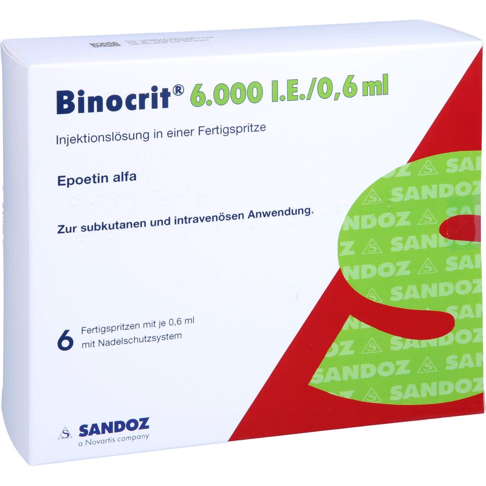 Binocrit 6.000 I.e./0,6 ml iniecto -lsg.i.e.fertigspr. 6X0.6 ml