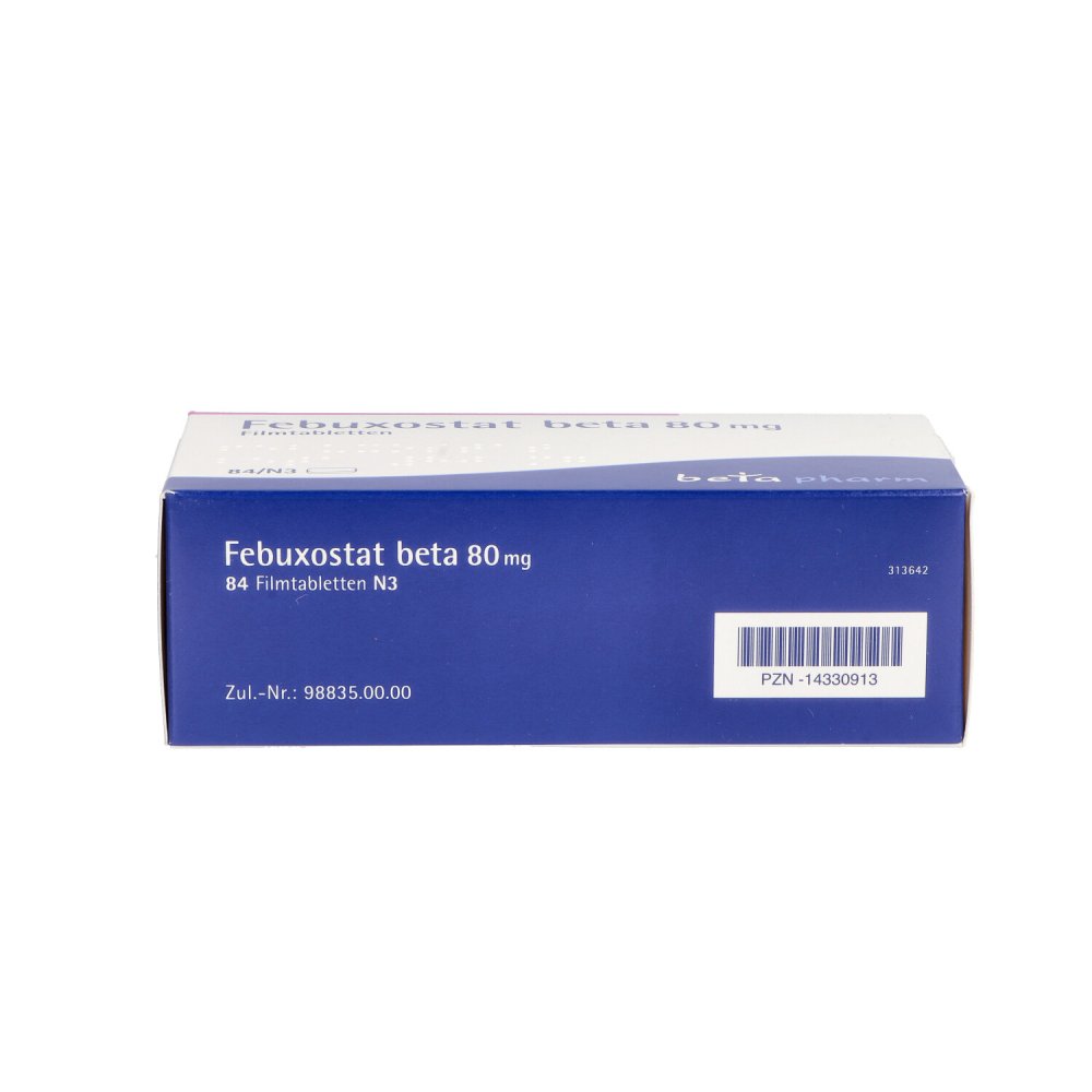 Febuxostat beta 80 mg Filmtabletten 84 stk günstig bei apo.com