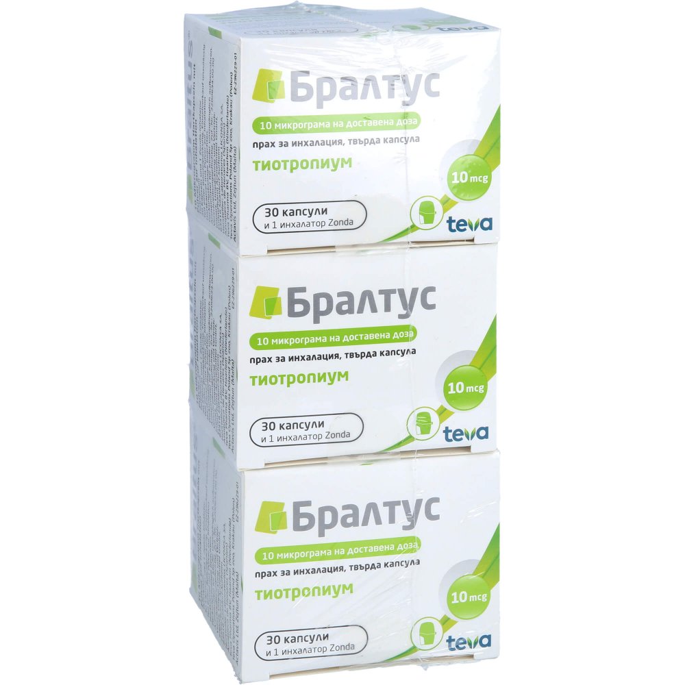 Braltus 10 [my]g + 3 Zonda-inhalat.hartk.m.plv.z.i 90 stk