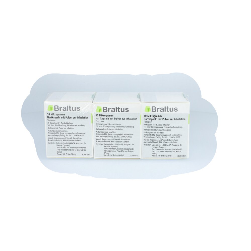 Braltus 10 [my]g + 3 Zonda-inhalat.hartk.m.plv.z.i 90 stk