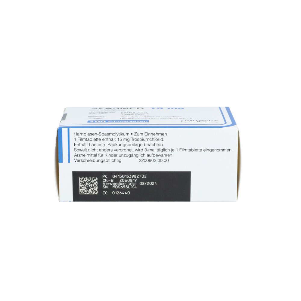 Spasmed 15 mg Filmtabletten 100 stk günstig bei apo.com