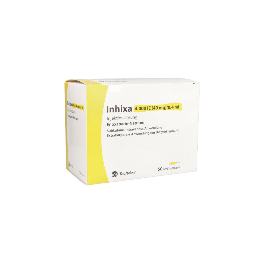 Inhixa 4.000 I.e. 40 mg/0,4 ml iniecto lsg.i.e.f.-spr. 50 stk