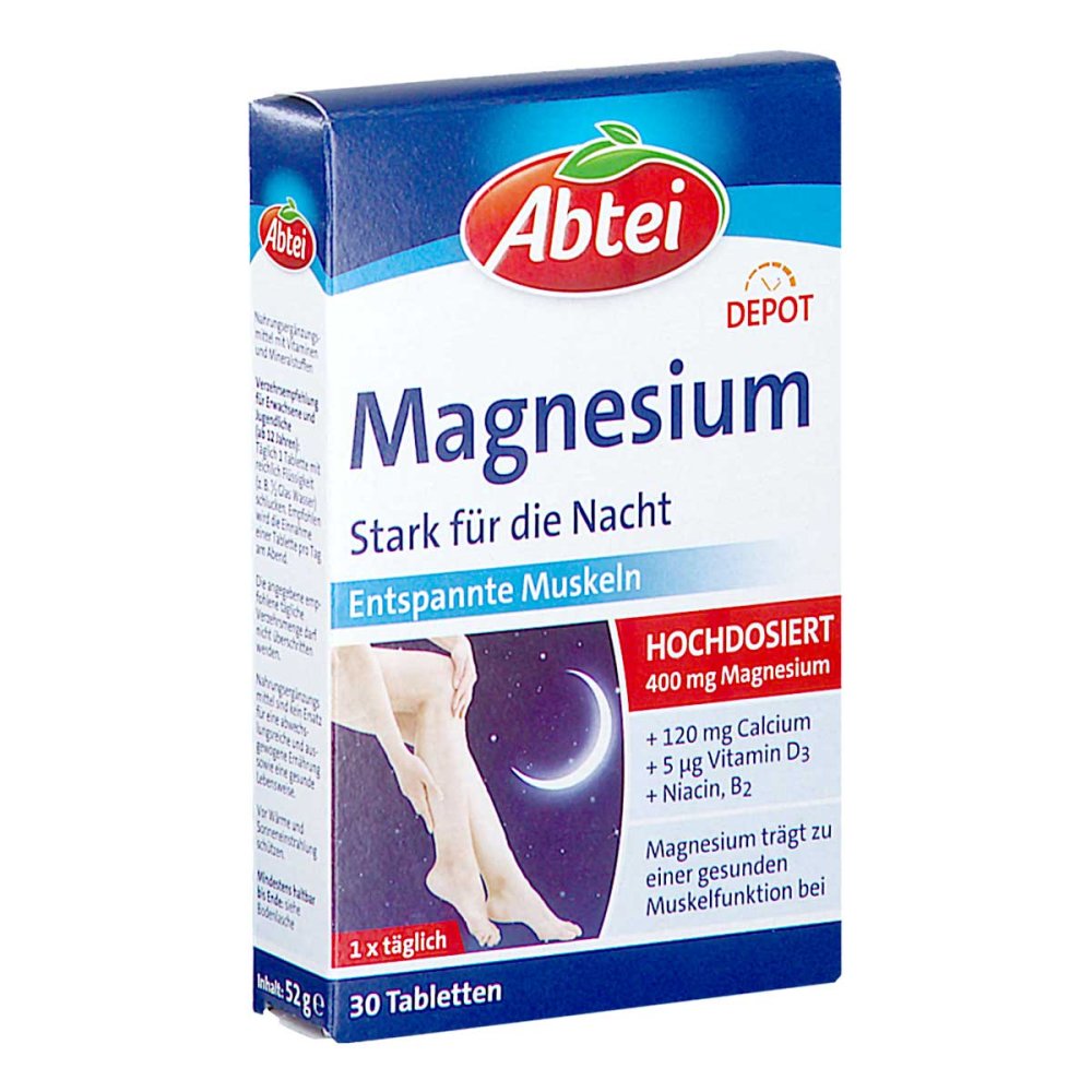 Abtei Magnesium Stark Für Die Nacht Depot Tabletten 30 stk