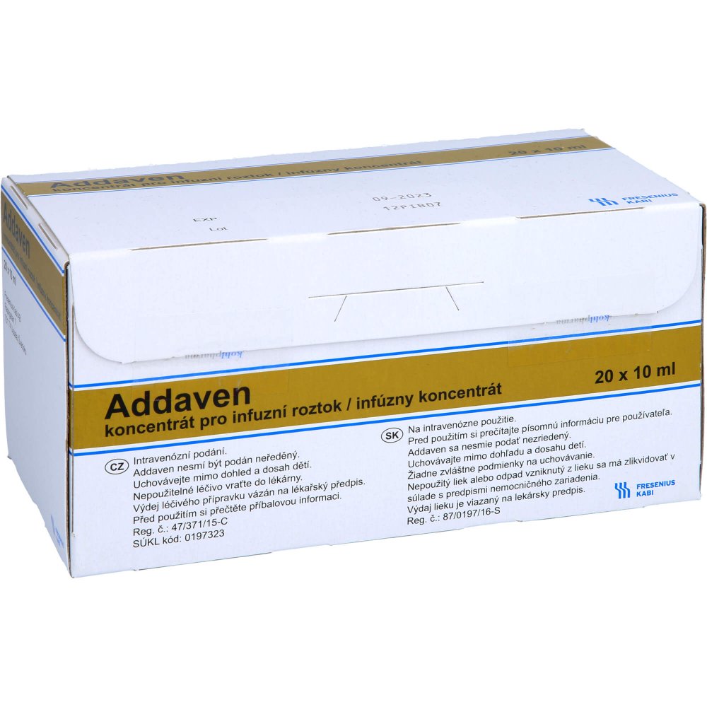 Addaven Konzentrat zur, zum Herst.e.Infusionslösung 20X10 ml