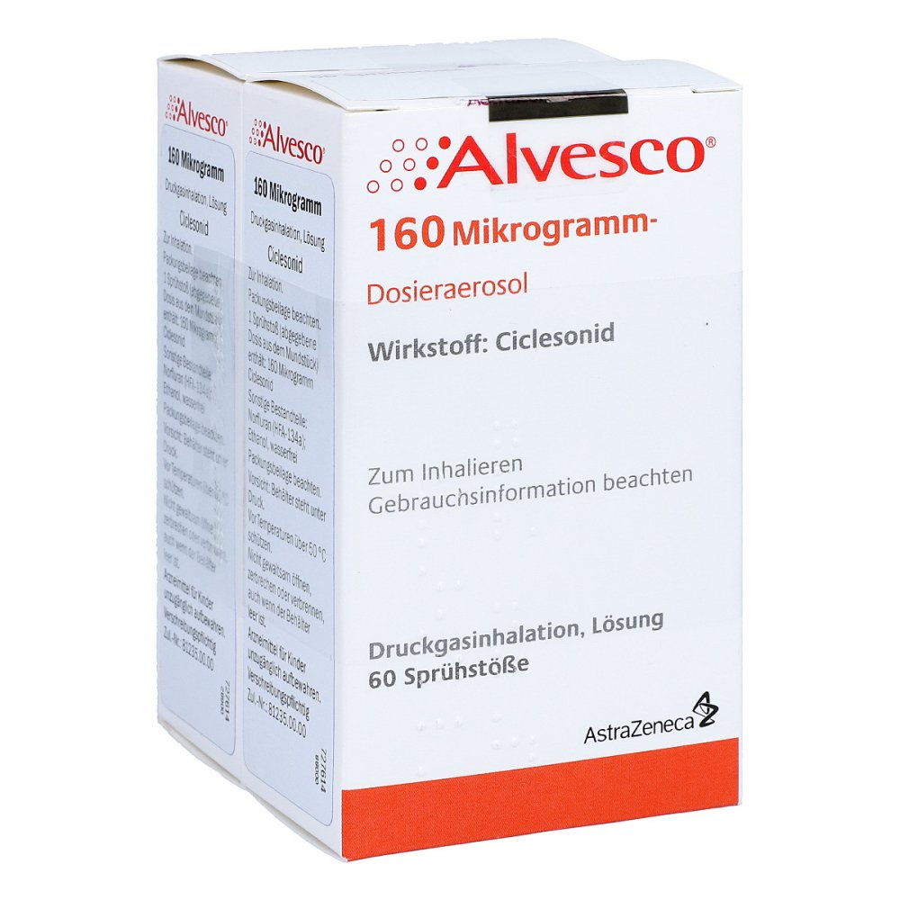 Alvesco 160 Mikrogramm Druckgasinhalation 2 stk