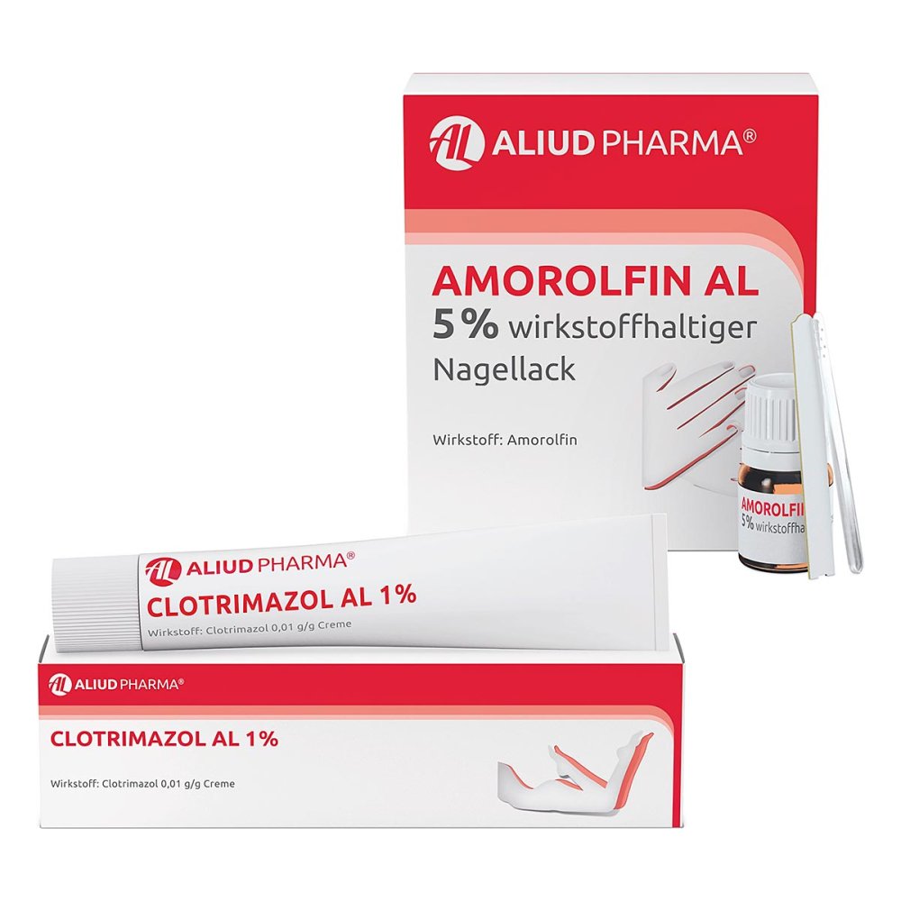 Amorolfin Al 5% Nagellack & Clotrimazol Al 1% Creme 1 Pck