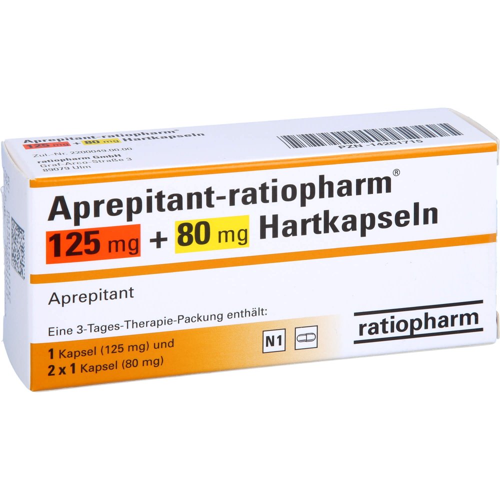 Aprepitant-ratiopharm 125 mg/80 mg Hartkapseln 3 stk