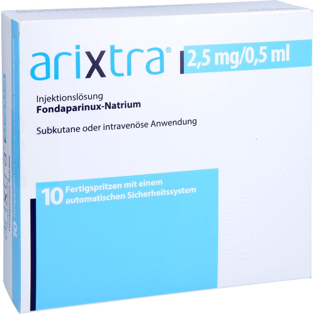 Arixtra 2,5 mg/0,5 ml iniecto -lsg.i.e.fertigspritze 10X0.5 ml