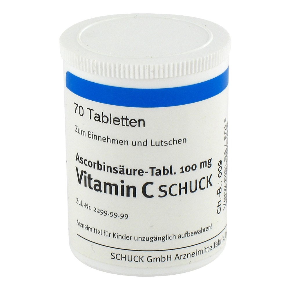 Ascorbinsäure Tabletten 100 mg Vitamin C 70 stk