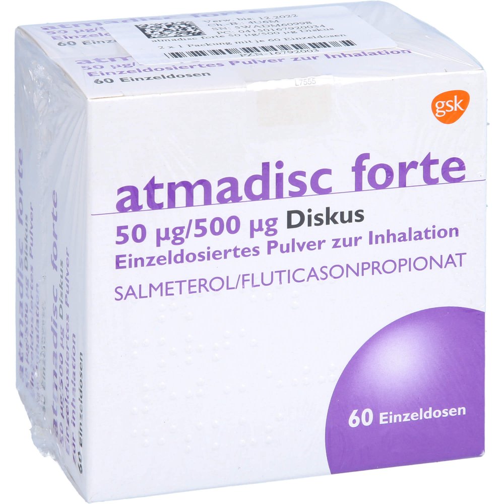 Atmadisc Forte 50 Μg/500 Μg Diskus Einzeld.inh.-p. 2X60 stk