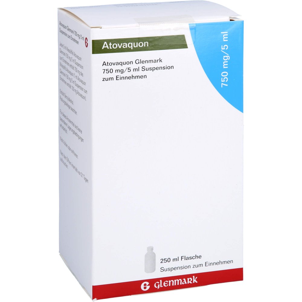 Atovaquon Glenmark 750 Mg/5 Ml Suspension Z.einn. 250 ml