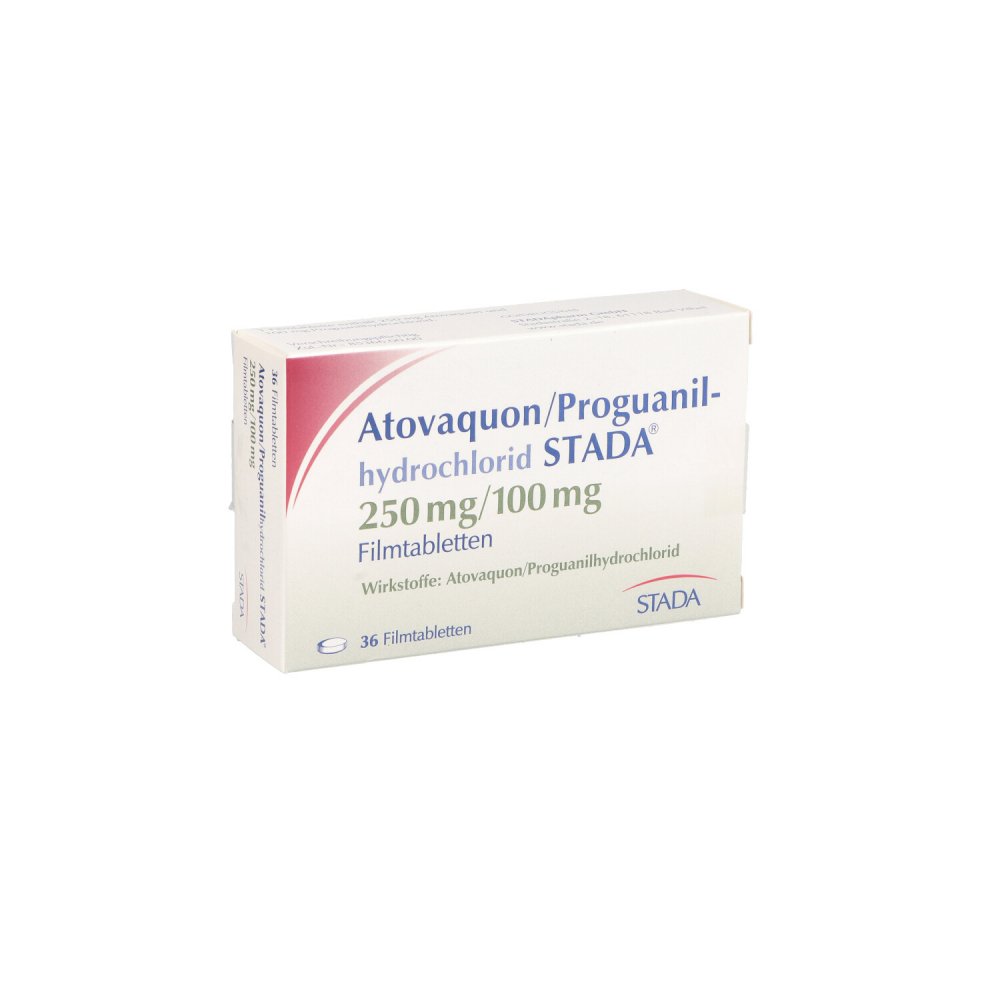 Atovaquon/Proguanilhydrochlorid STADA 250mg/100mg 36 stk