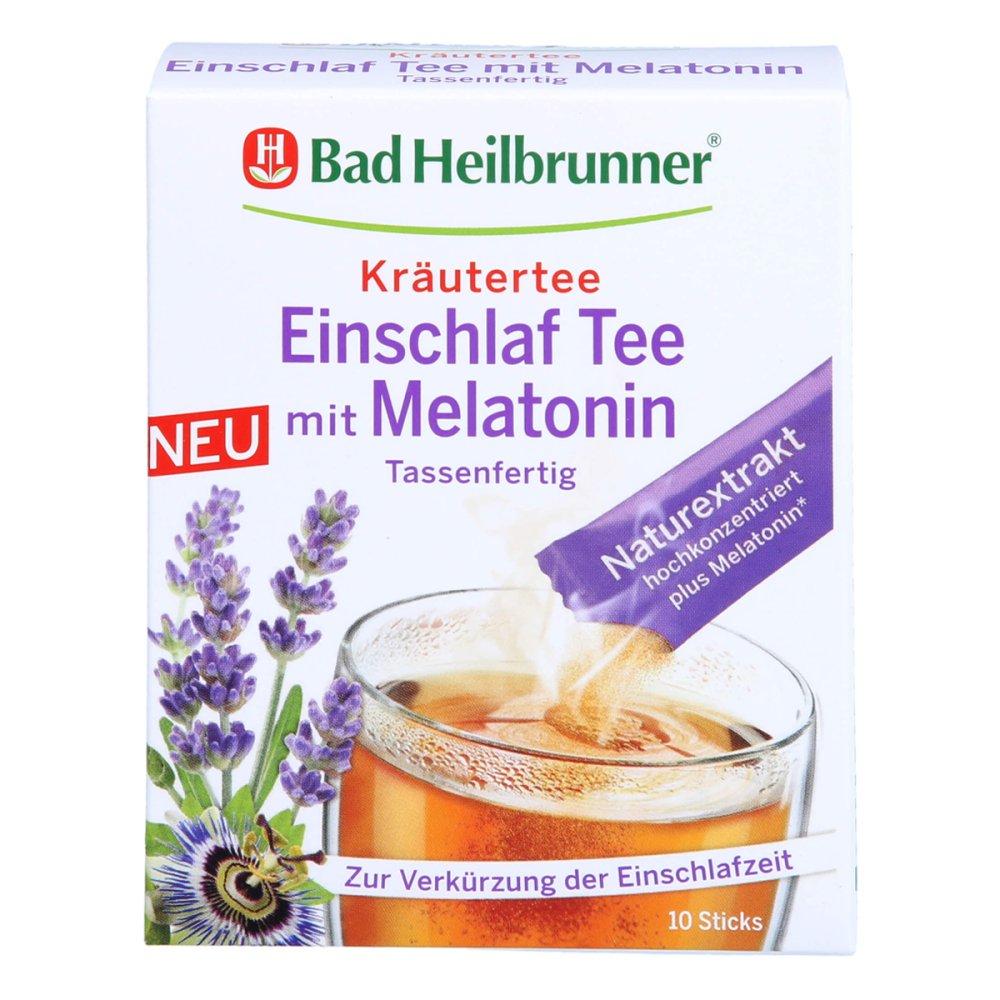 Bad Heilbrunner Einschlaf Tee mit Melatonin tassenf. 10X1 g