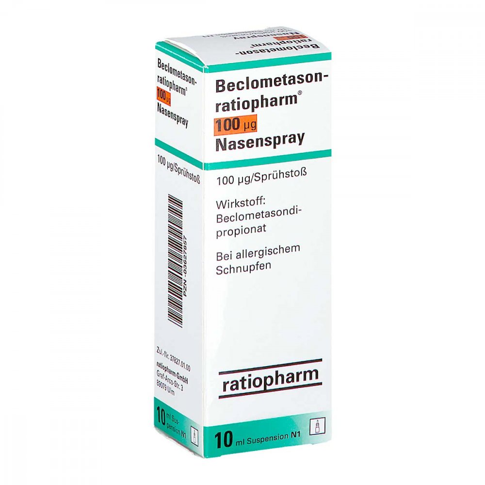 Beclometason-ratiopharm 100 [my]g Nasenspray 80 Hu 1 stk
