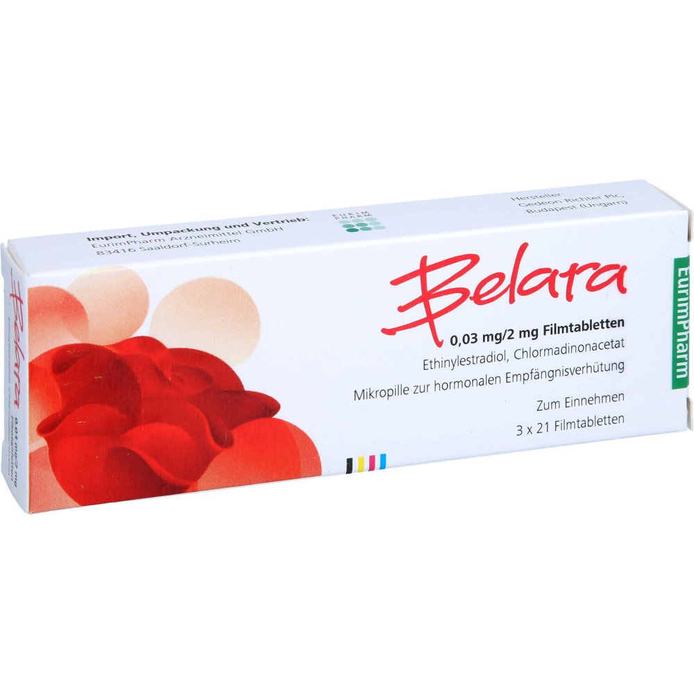 Belara 0,03mg/2mg 3X21 stk online kaufen günstig bei apo.com