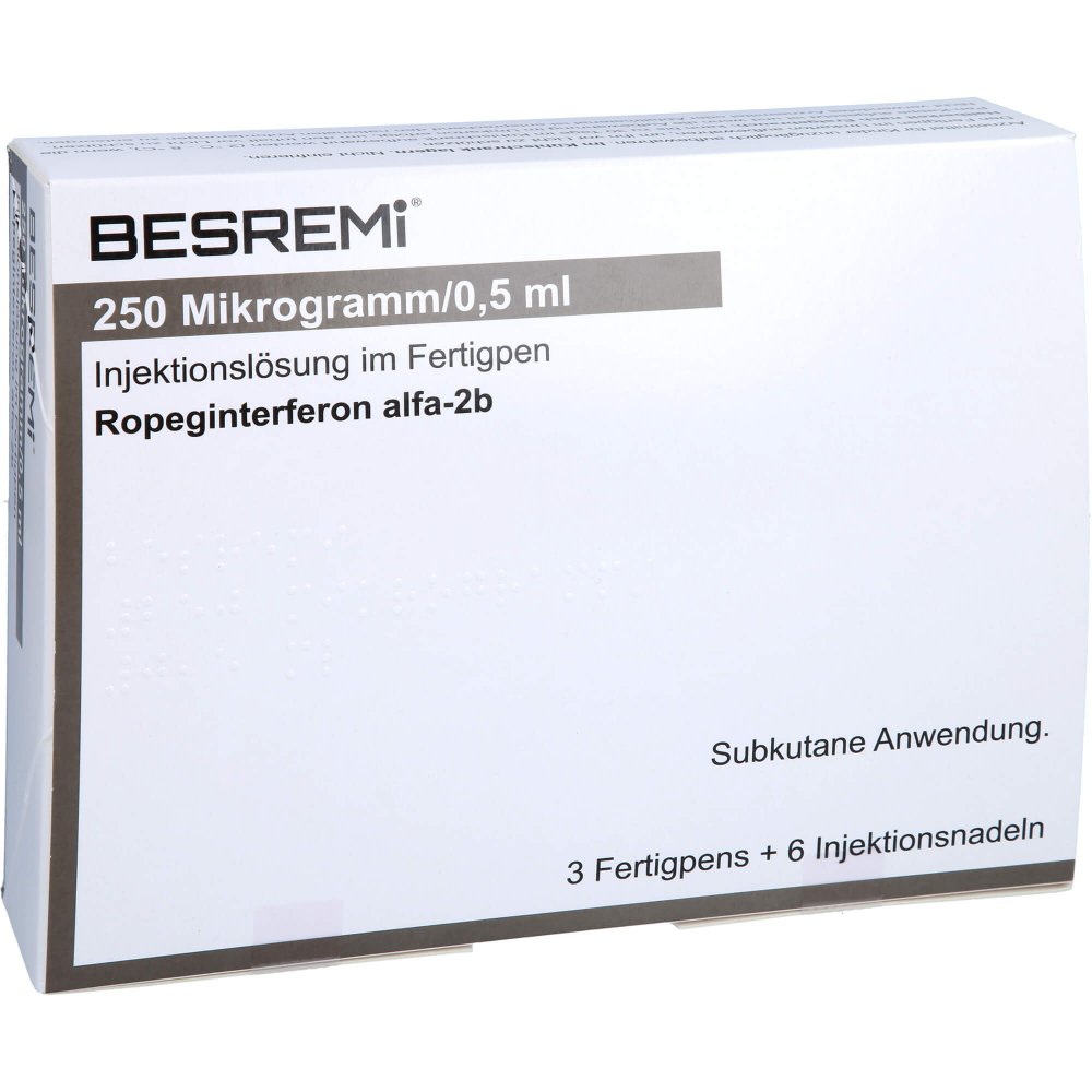 Besremi 250 Μg/0,5 Ml iniecto -lösung Im Fertigpen 3 stk