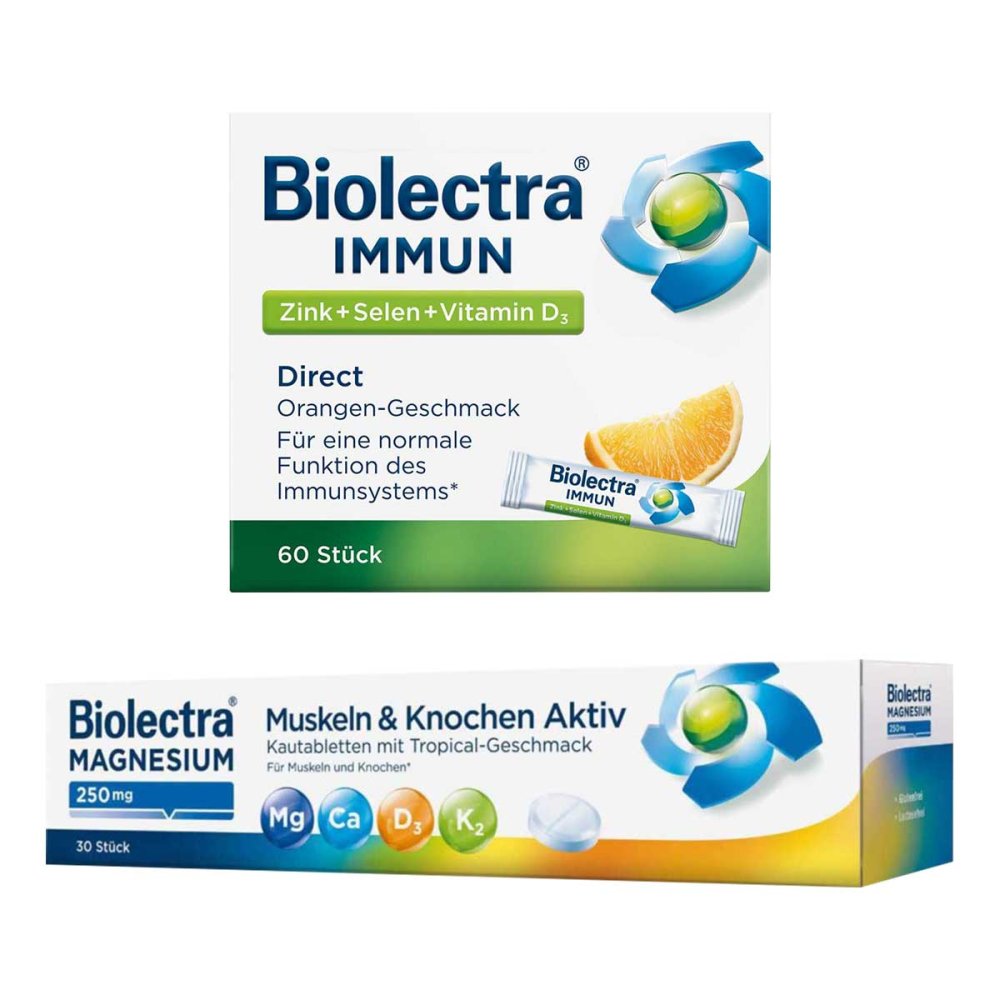 Biolectra Immun Direct Pellets + Magnesium 250 mg Kautabletten 1 Set