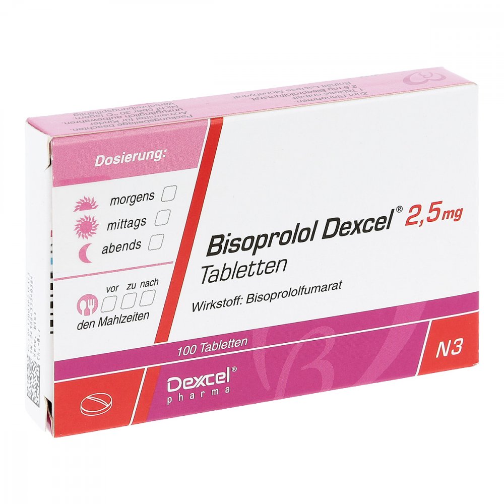 Bisoprolol Dexcel 2,5mg 100 stk günstig bei apo.com
