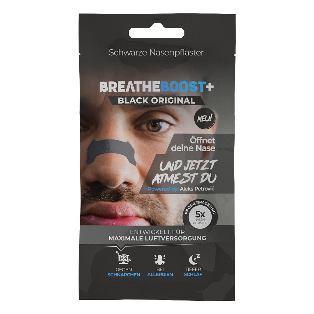 Breatheboost+ Black Nasenpflaster Probeset 5 stk