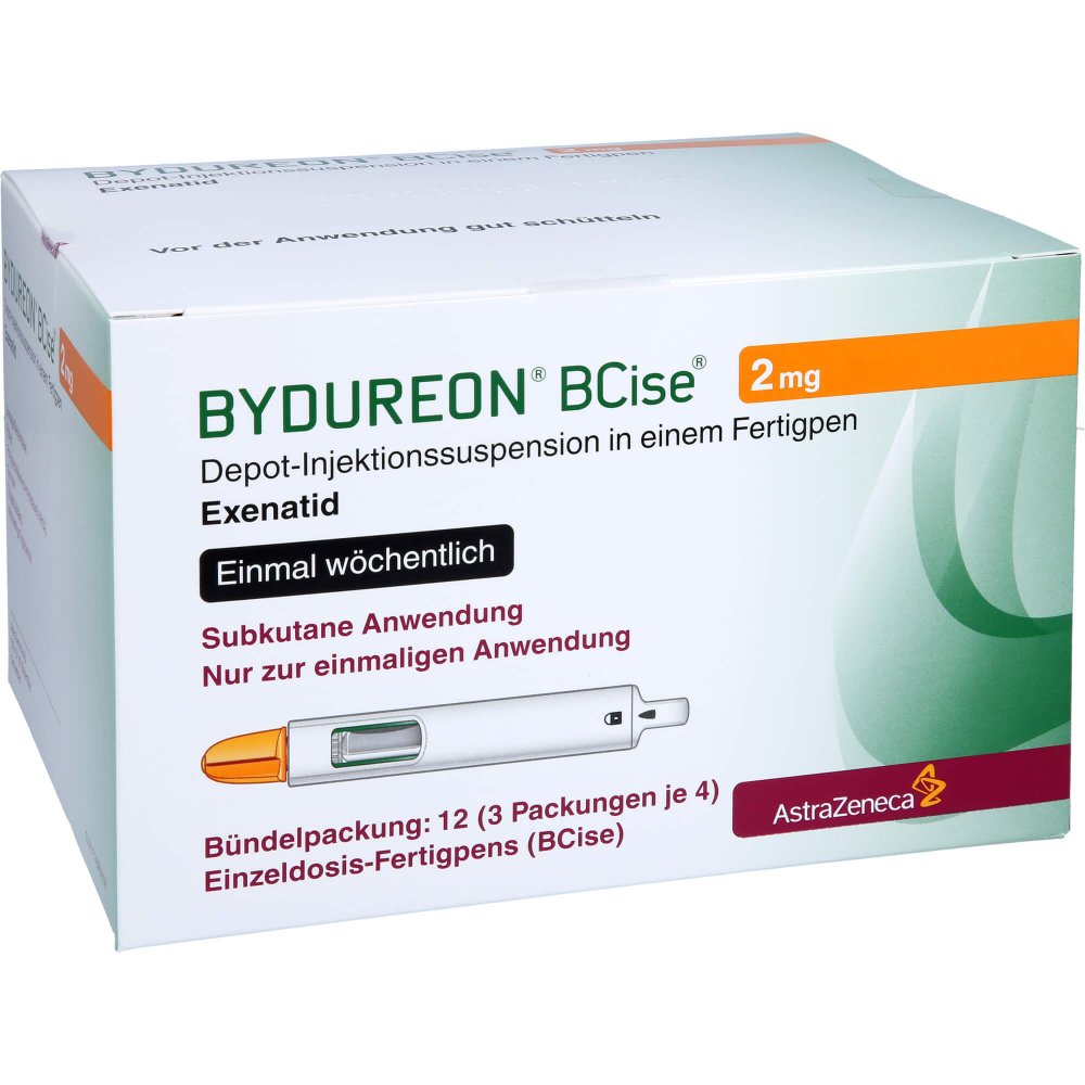 Bydureon 2 mg Depot-injekt.sus.i.e.fertigpen Bcise 3X4 stk
