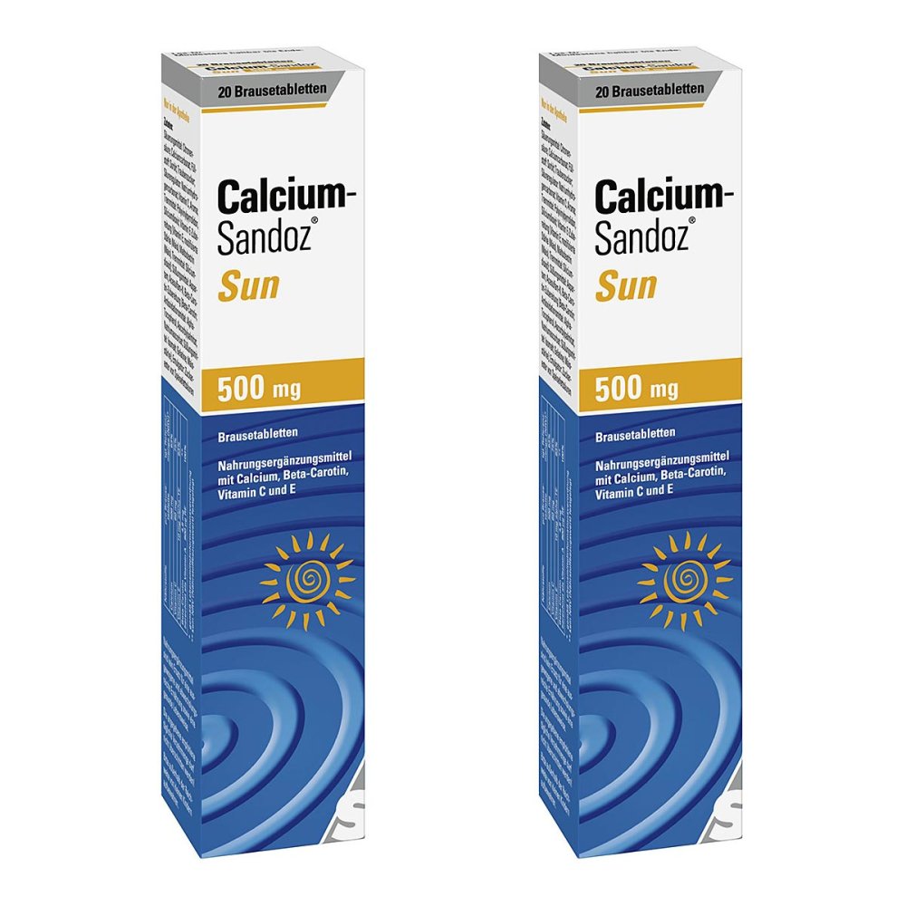 Calcium Sandoz Sun Brausetabletten 2 x20 stk online kaufen