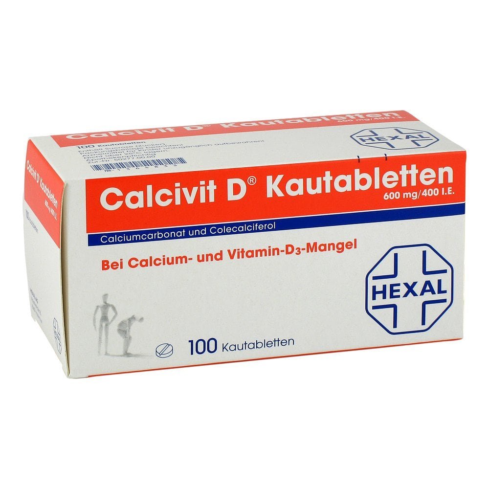 Calcivit D Kautabletten 600mg/400 internationale Einheiten 100 stk