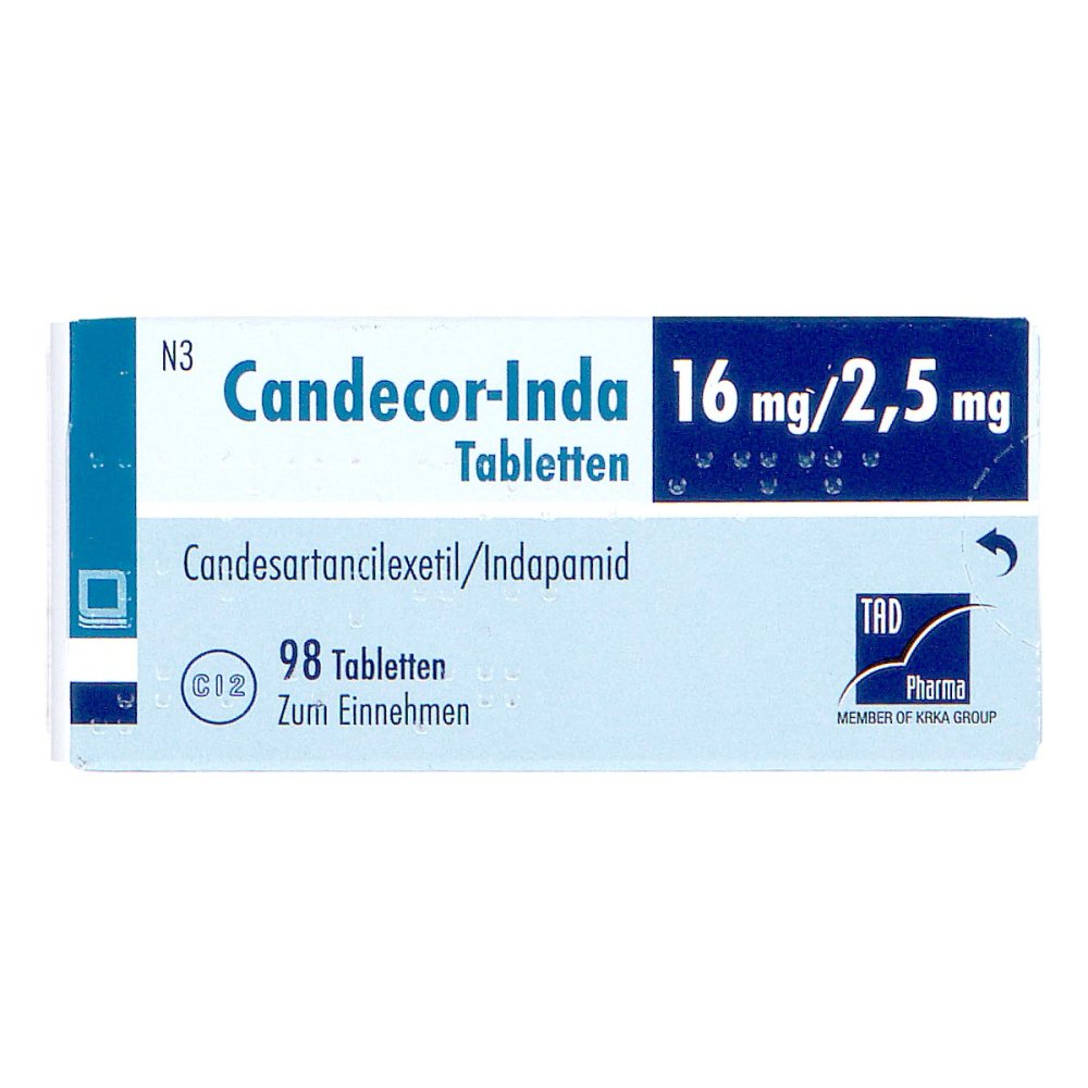 Candecor-inda 16 Mg/2,5 Mg Tabletten 98 stk online kaufen