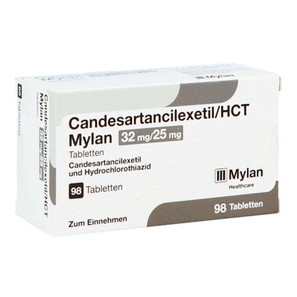 Candesartancilexetil/HCT Mylan 32mg/25mg 98 stk