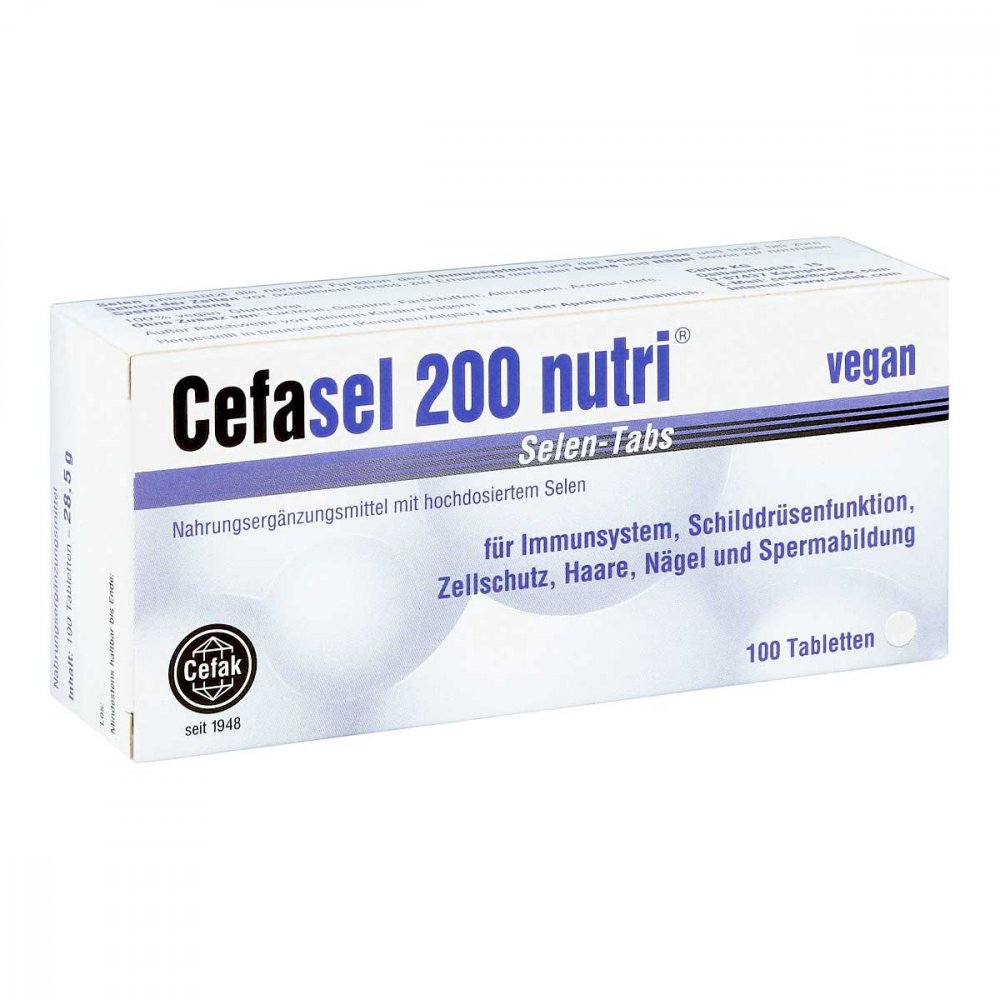 Cefasel 200 nutri Selen Tabs Tabletten 100 stk