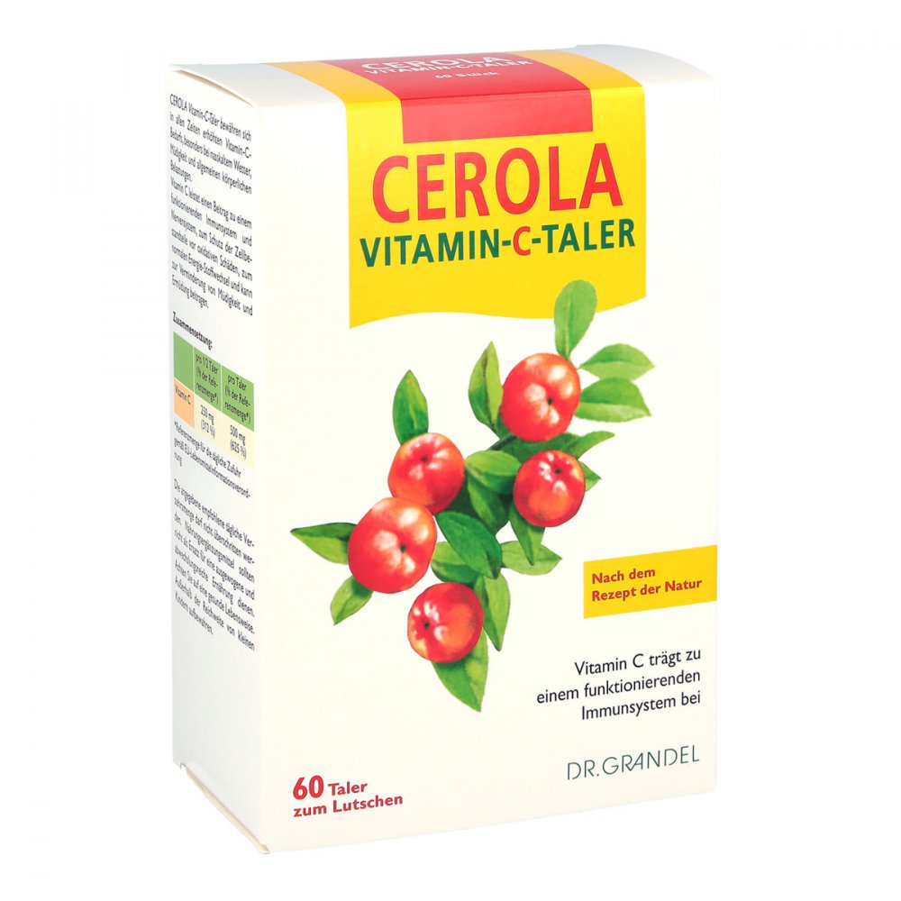 Cerola Vitamin C Taler Grandel 60 stk online kaufen