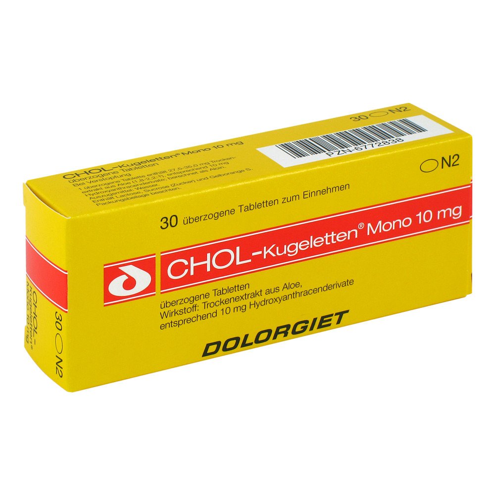 Chol Kugeletten Mono 10 Mg überzogene Tabletten 30 stk