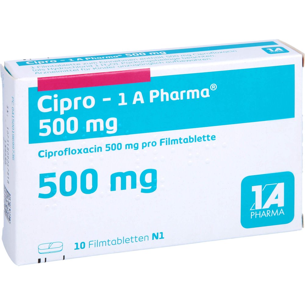 Cipro-1A Pharma 500mg 10 stk online kaufen günstig bei apo.com