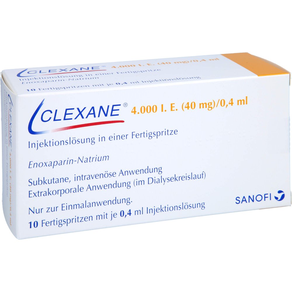 Clexane 40 mg 0,4 ml iniecto -lsg.i.e.fertigspritze 10 stk