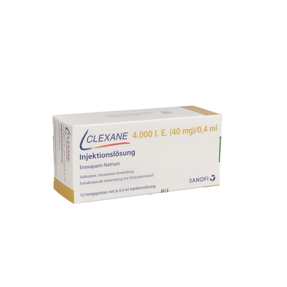 Clexane 4.000 I.e. 40mg/0,4ml Ilo F.sp.+sich-sys. 10 stk