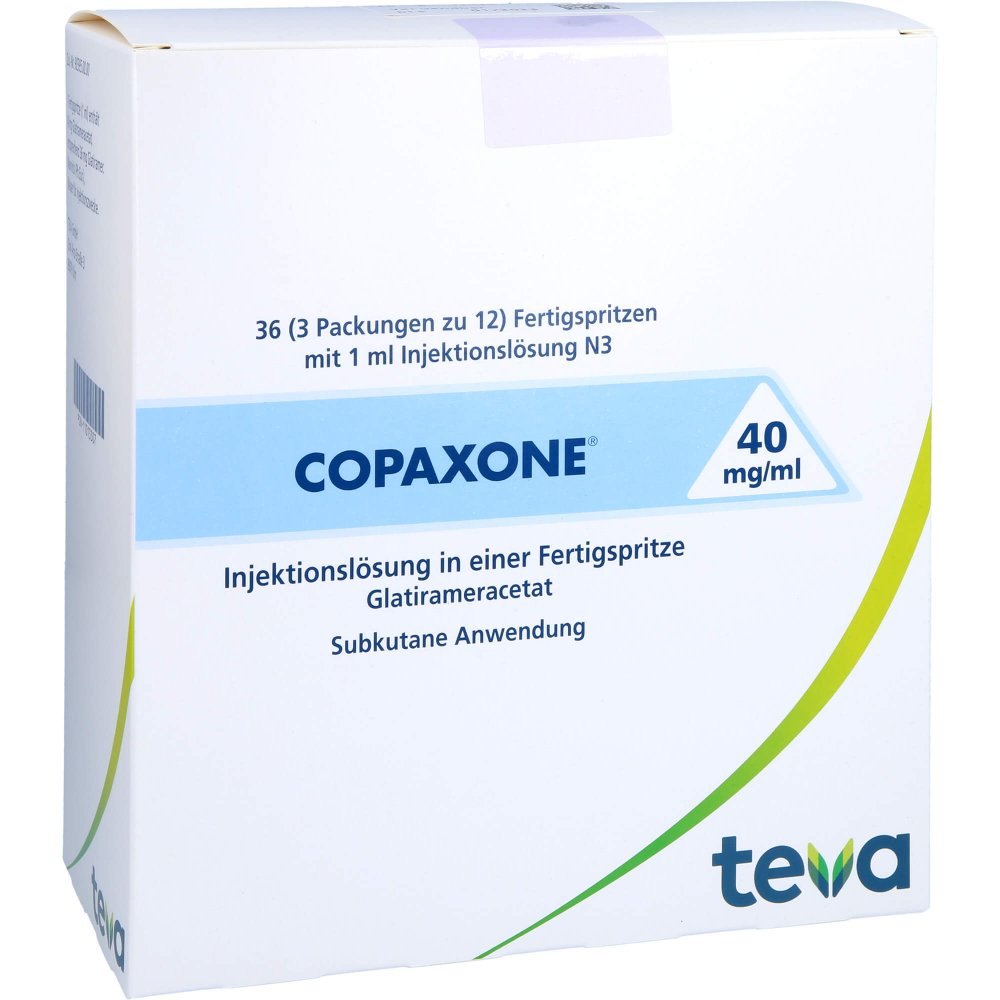 Copaxone 40 mg/ml Injektionslösung Fertigspritzen 36 stk