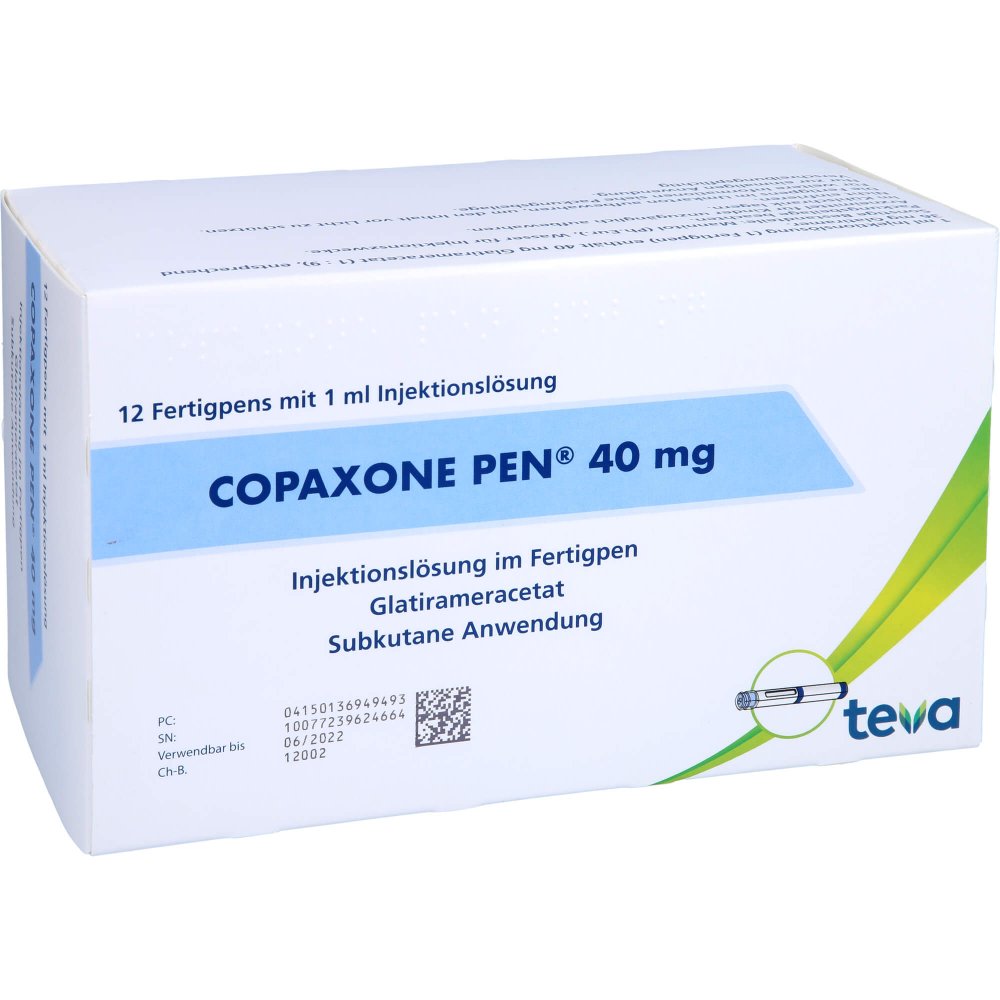 Copaxone Pen 40 Mg Injektionslösung Im Fertigpen 12 stk