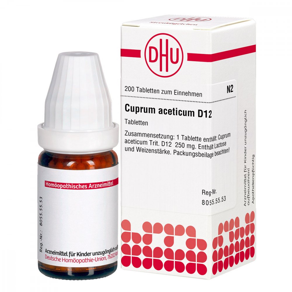 Cuprum Aceticum D12 Tabletten 200 stk online kaufen