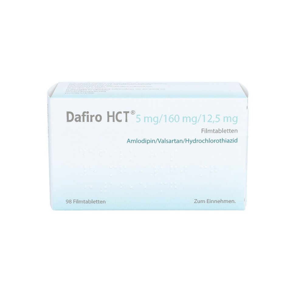 Dafiro HCT 5mg/160mg/12,5mg 98 stk günstig bei apo.com