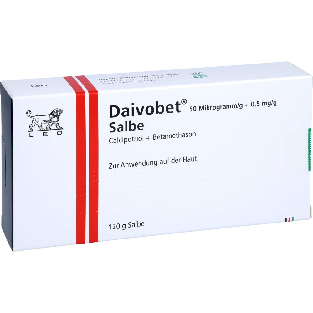 Daivobet 50 Mikrogramm/g + 0,5 mg/g Salbe 120 g