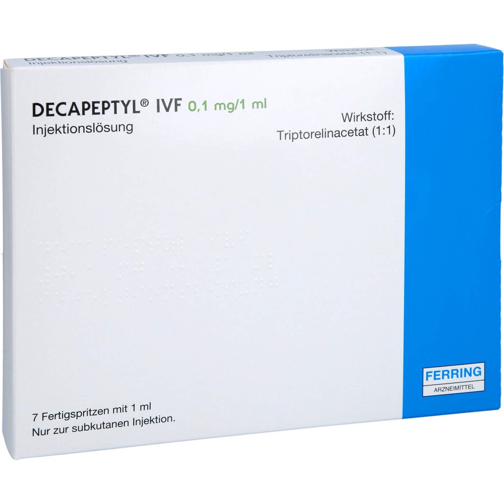 Decapeptyl Ivf 0,1 mg/1 ml iniecto lsg.i.fertigspritz. 7 stk