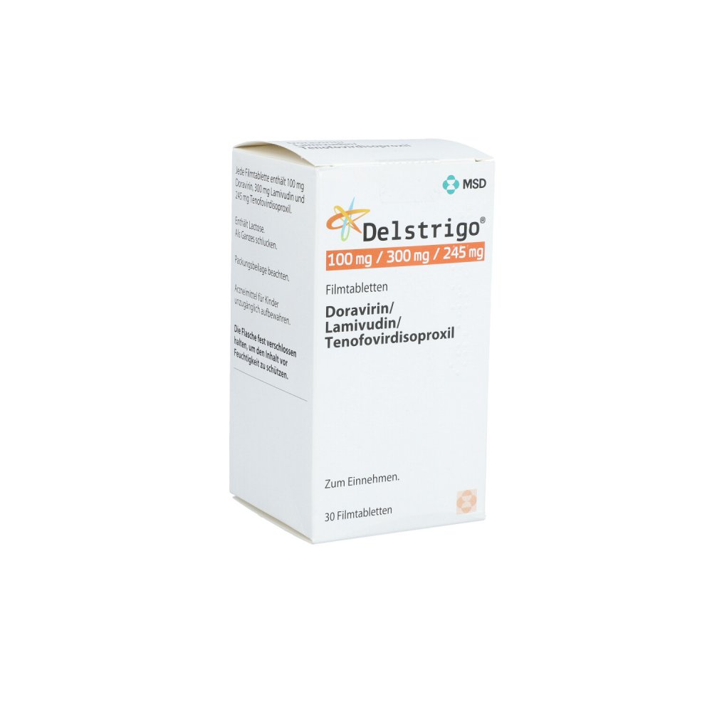 Delstrigo 100 mg/300 mg/245 mg Filmtabletten 30 stk
