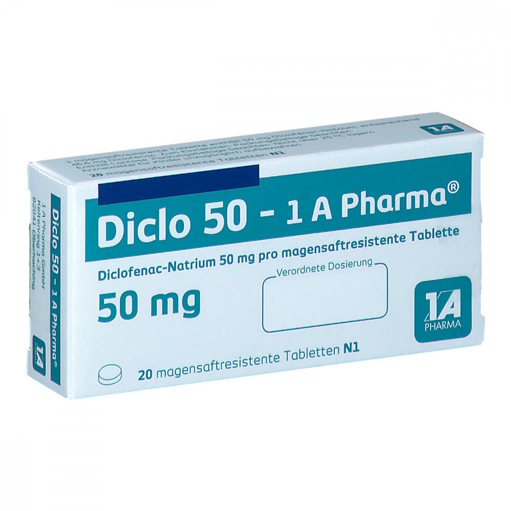 Diclo 50-1A Pharma 20 stk online kaufen günstig bei apo.com