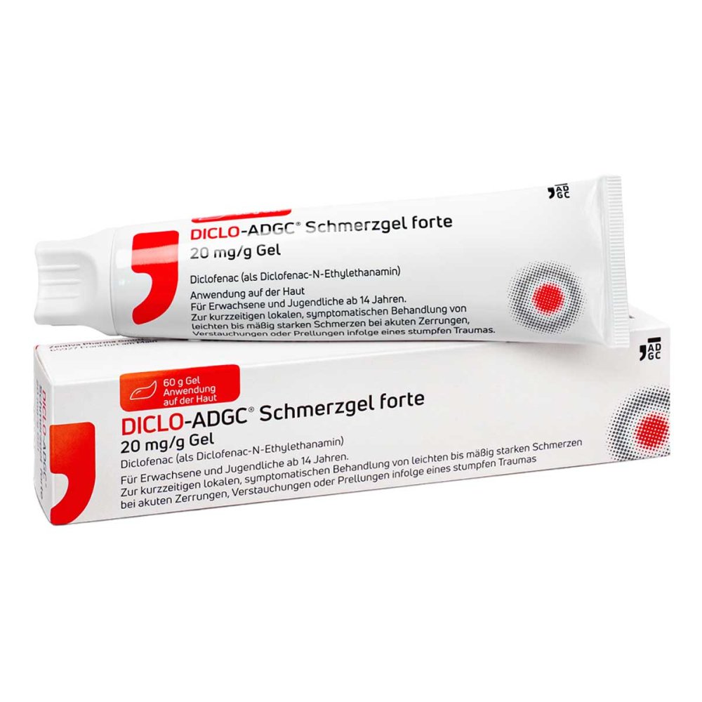Diclo-ADGC Schmerzgel Forte 20 Mg/g 60 g online kaufen