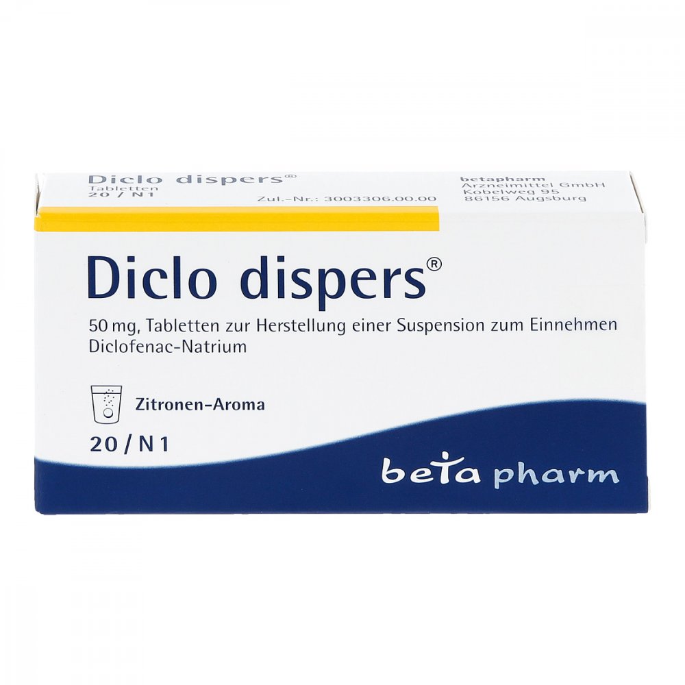 Diclo Dispers Tabletten zur, zum herst.e.susp.z.einnehmen 20 stk