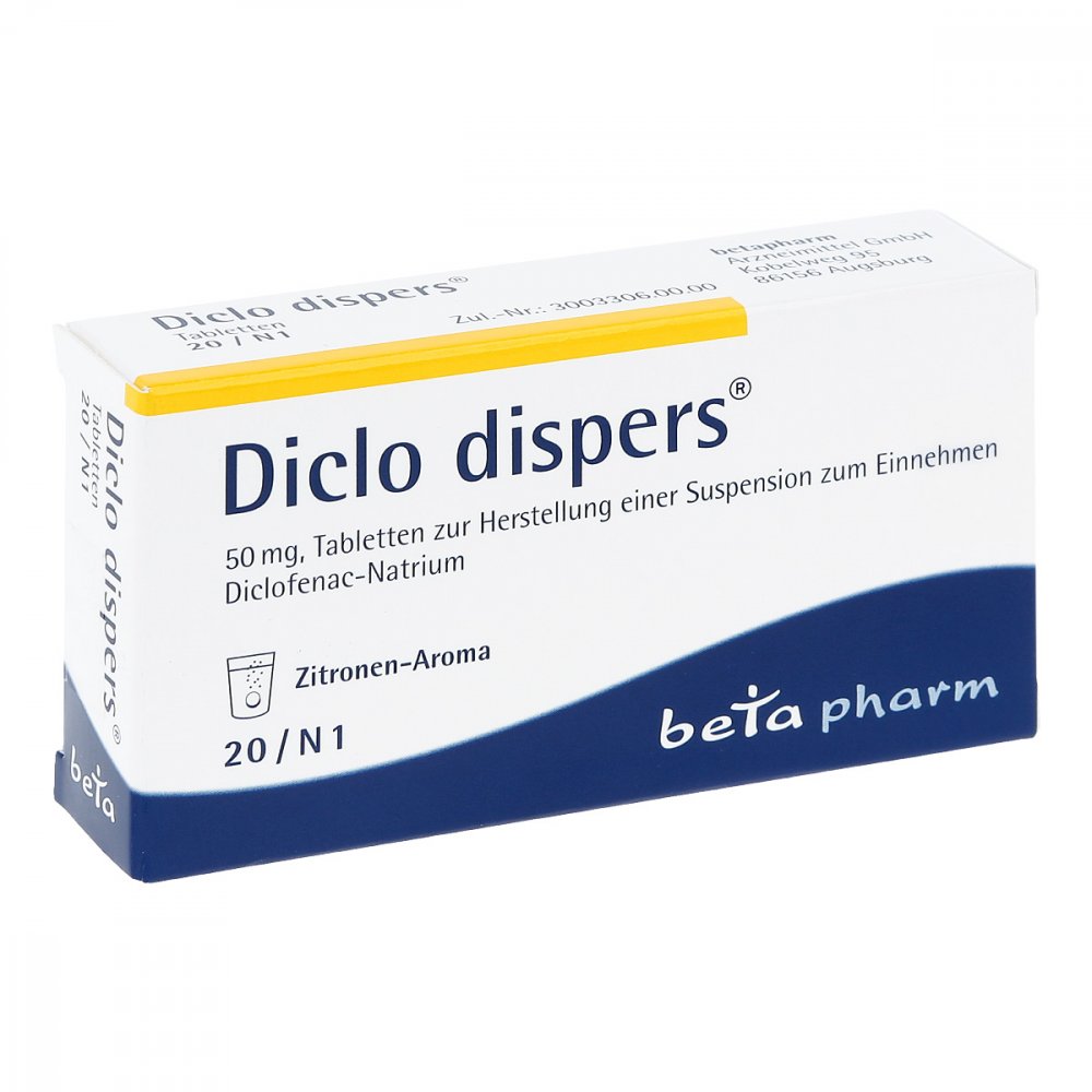 Diclo Dispers Tabletten zur, zum herst.e.susp.z.einnehmen 20 stk